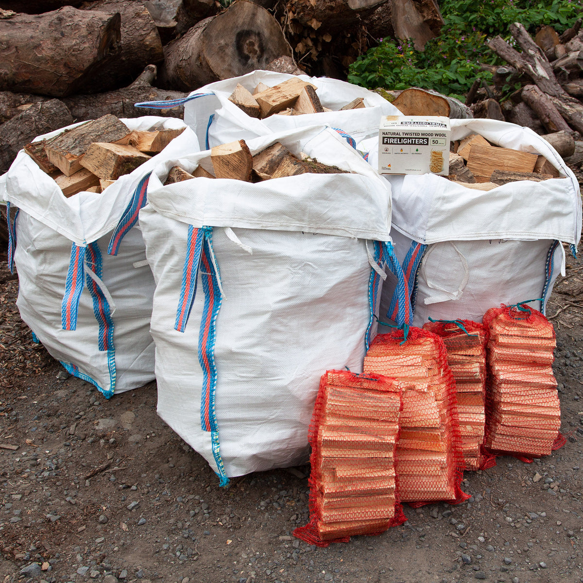 Hardwood Barrow Bag Bundle | Rooted Fire Fuel